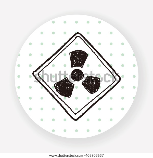 Nuclear Power Sign Doodle Stock Vector (Royalty Free) 408903637 ...