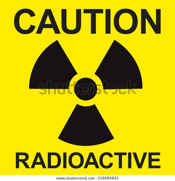 Nuclear Radioactive Sign Stock Vector (Royalty Free) 258084845