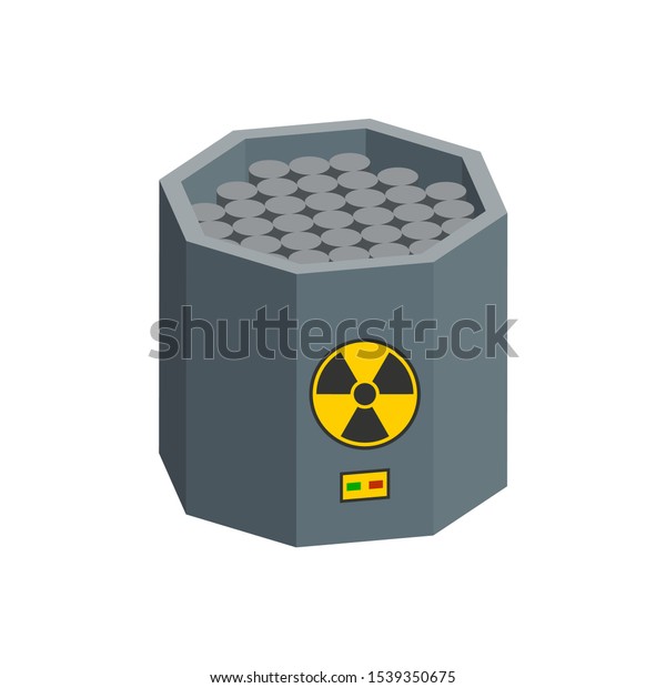 Nuclear Reactor Graphite Rodsisometric 3d View Stock Vector (Royalty ...