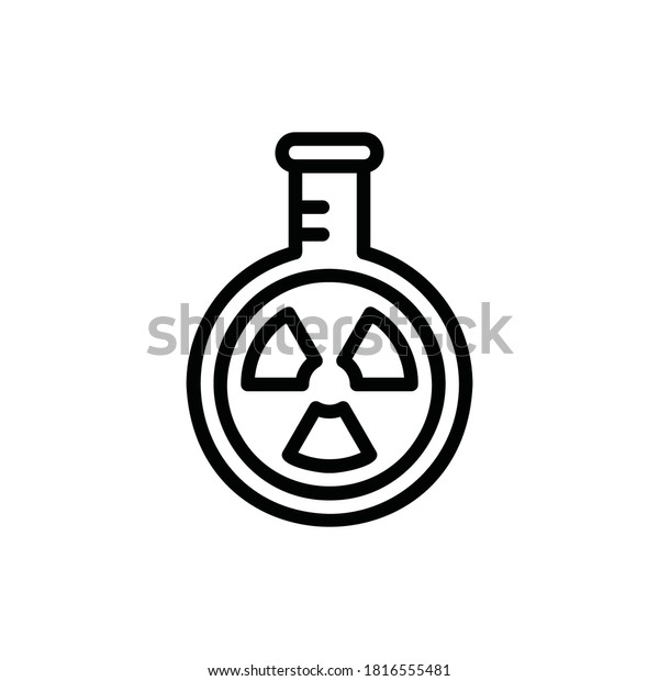 Nuclear Research Icon Logo Illustration Vector Stock Vector (Royalty ...