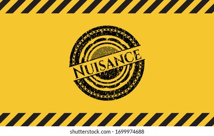 Nuisance Inside Warning Sign Black Grunge Stock Vector (Royalty Free ...