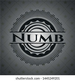 Numb Black Badge Vector Illustration Detailed Stock Vector (Royalty ...