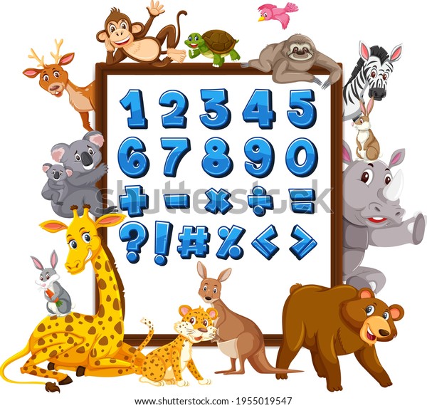 Number 0 9 Math Symbols On Stock Vector (Royalty Free) 1955019547 ...