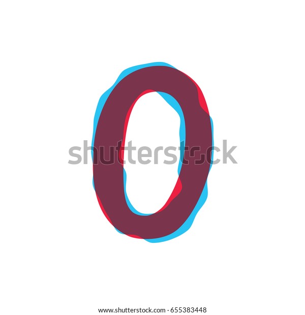 Number 0 Font Character Logo Formed Stock Vector (Royalty Free ...