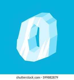 Number 0 Ice Icicles Font Zero Stock Vector (Royalty Free) 599882879 ...