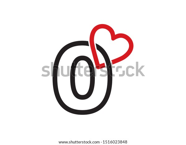 Number 0 Logo Symbol Template Design Stock Vector (Royalty Free ...