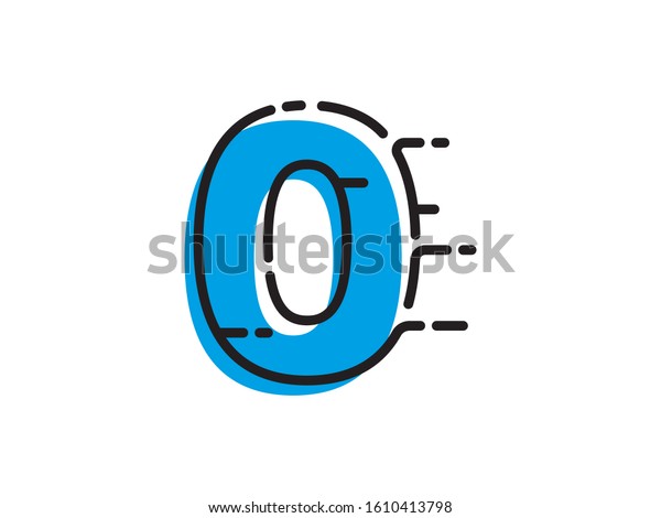 Number 0 Logo Symbol Template Design: vector de stock (libre de ...