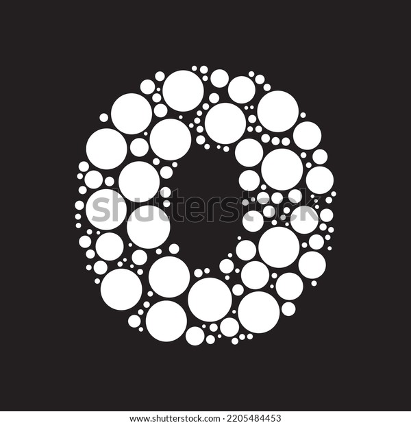 Number 0 Shaped Circles Summits Events Stock Vector (Royalty Free ...