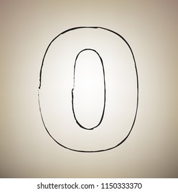 Number 0 Sign Design Template Element Stock Vector (Royalty Free ...