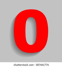 Number Zero On White Background Stock Illustration 66106579