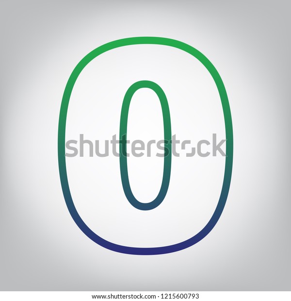 Number 0 Sign Design Template Element Stock Vector (Royalty Free ...