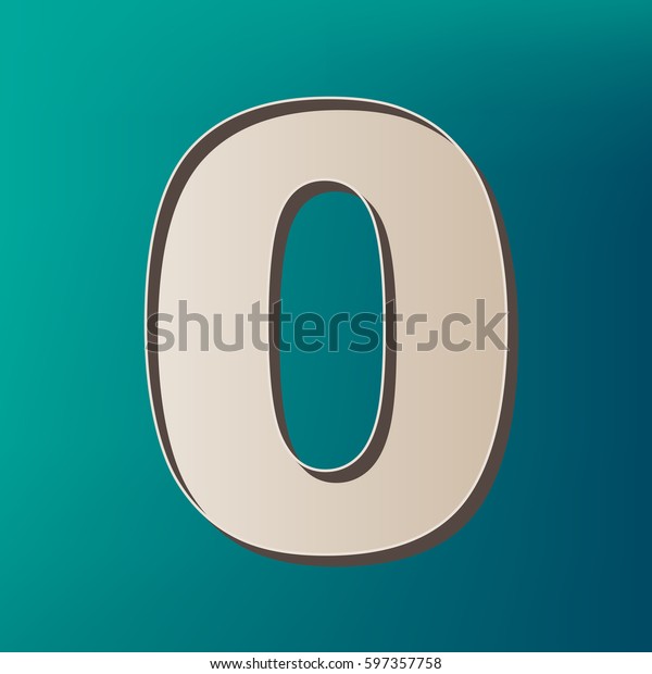 Number 0 Sign Design Template Element Stock Vector (Royalty Free ...