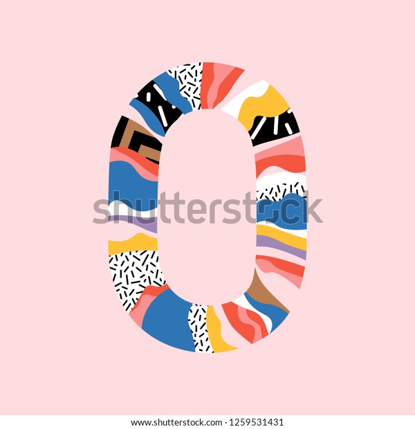 Number 0 Signs Line Flat Style Stock Vector (Royalty Free) 1259531431 ...