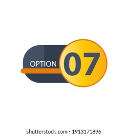Number 07 Option Label Vector Temple Stock Vector (Royalty Free ...