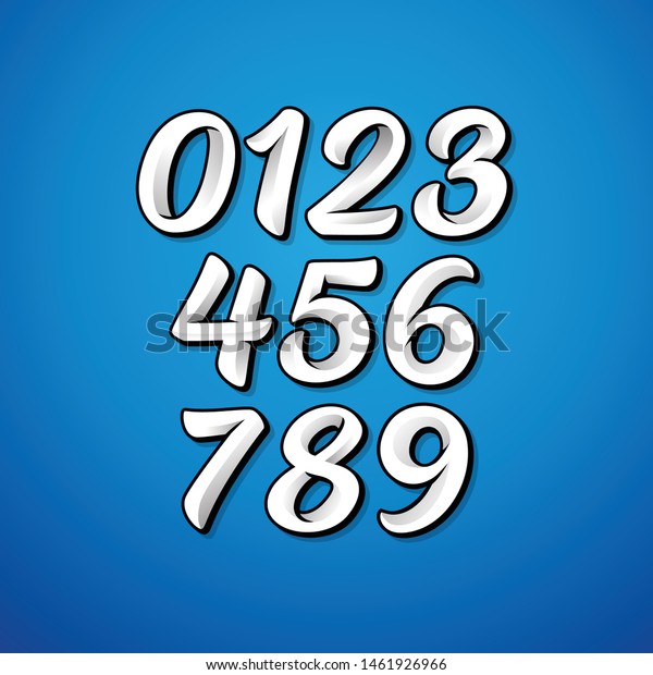 Number 09 Logo Design Set Custom Stock Vector (Royalty Free) 1461926966 ...