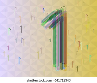 Number 1 Background Art: vector de stock (libre de regalías) 641712343 ...