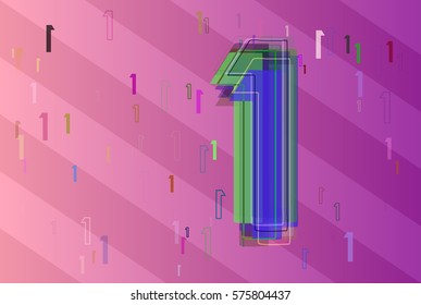 Number 1 Design Icon Stock Vector (Royalty Free) 575804437 | Shutterstock