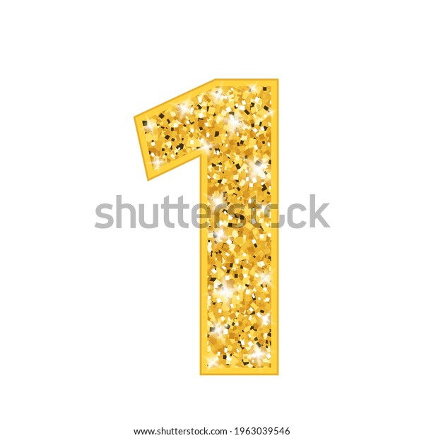 Icono de brillo número 1. Imagen: vector de stock (libre de regalías ...