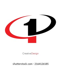Number 1 Logo Symbol Template Design Stock Vector (Royalty Free ...