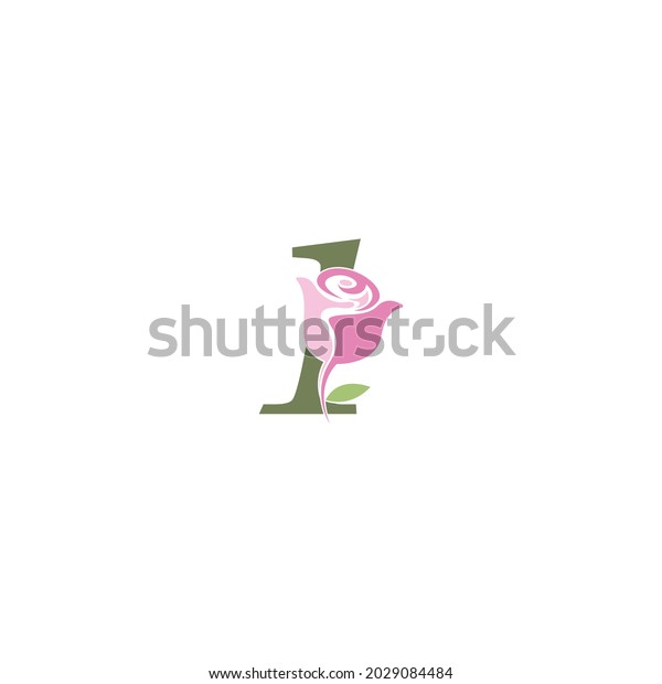 Number 1 Rose Icon Logo Vector Stock Vector (Royalty Free) 2029084484 ...