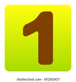 Number 1 Sign Design Template Element Stock Vector (Royalty Free) 795083527