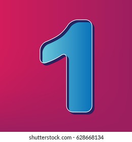 Number 1 Sign Design Template Element Stock Vector (Royalty Free ...