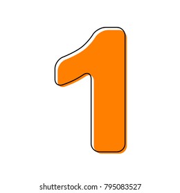 Number 1 Sign Design Template Element Stock Vector (Royalty Free ...