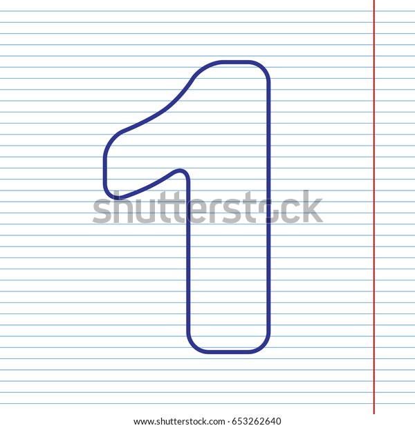 Number 1 Sign Design Template Element Stock Vector (Royalty Free) 653262640