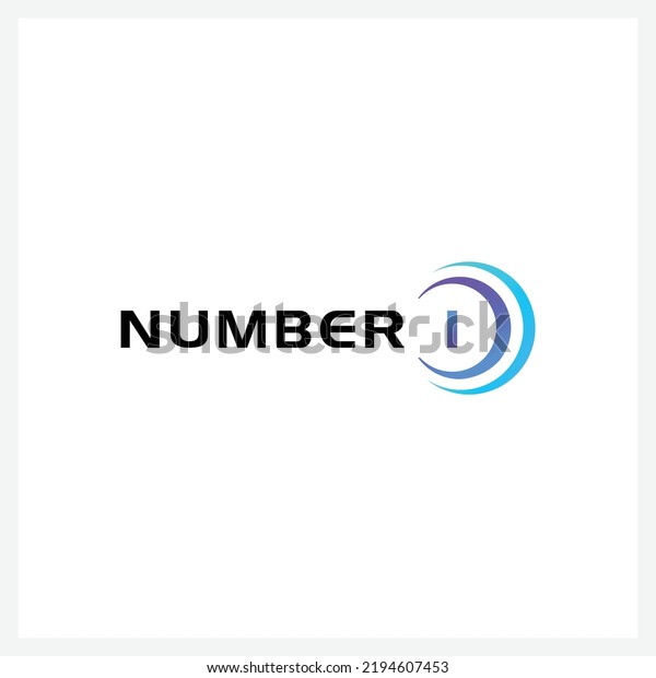 Number 1 Vector Font Alphabet Modern Stock Vector (Royalty Free ...