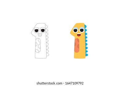 Number 1 Vector Icon Outline Illustration Stock Vector (Royalty Free ...
