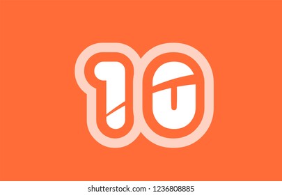 Number 10 Logo Design Suitable Company Stock Vector (Royalty Free ...