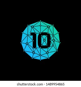 Number 10 Logo Design Template Technology Stock Vector (Royalty Free ...