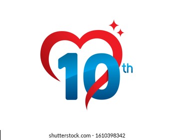 Number 10 Logo Symbol Template Design Stock Vector (Royalty Free ...