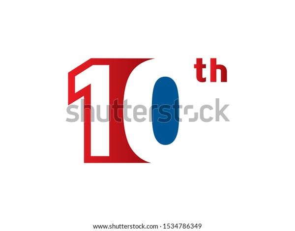 Number 10 Logo Symbol Template Design Stock Vector (Royalty Free ...