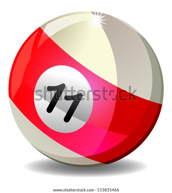 Number 11 Billiard Ball Stock Vector (Royalty Free) 153835466 ...