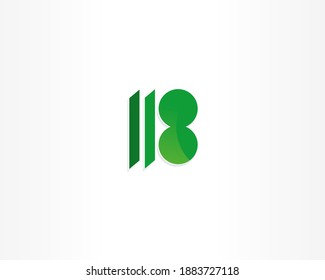Number 118 Logo Design Template Stock Vector (Royalty Free) 1883727118 ...