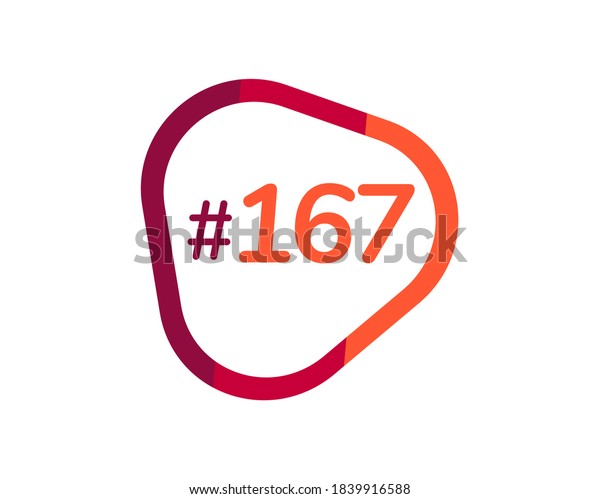Number 167 Image Design 167 Logos Stock Vector (Royalty Free ...