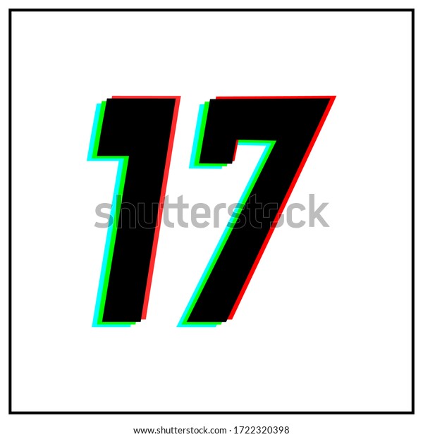 Number 17 Seventeen Vector Desing Logo Stock Vector (Royalty Free ...