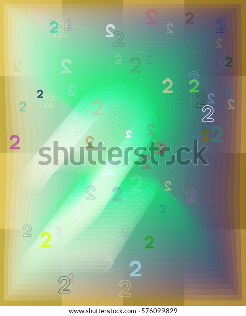 Number 2 Art Design Stock Vector (Royalty Free) 576099829 | Shutterstock