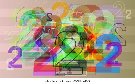 Number 2 Art Pattern Stock Vector (Royalty Free) 653857450 | Shutterstock