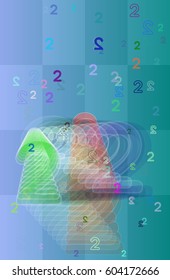 Number 2 Background Idea Stock Vector (Royalty Free) 604172666 ...