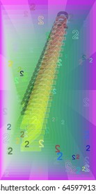 Number 2 Background Idea Stock Vector (Royalty Free) 645979132 ...