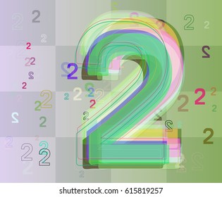 Number 2 Background Vector: เวกเตอร์สต็อก (ปลอดค่าลิขสิทธิ์) 615819257 ...