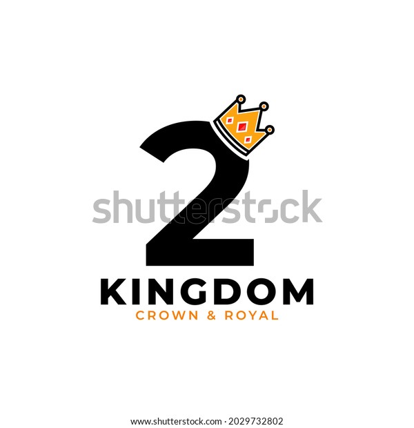 Number 2 Crown Logo Branding Identity Stock Vector (Royalty Free ...