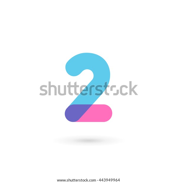 Elementos de plantilla de diseño de icono de logotipo Número 2