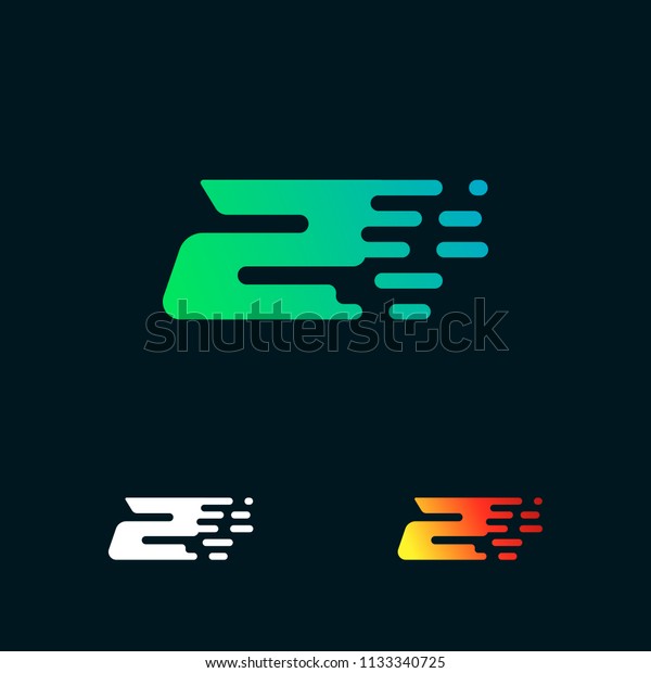 Number 2 Modern Speed Shapes Logo Stock Vector (Royalty Free ...