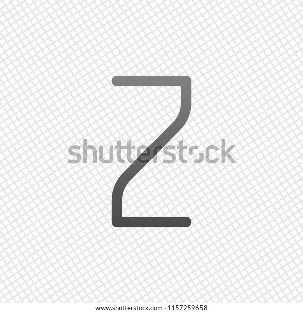 Number 2 Numeral Two On Grid Stock Vector (Royalty Free) 1157259658 ...
