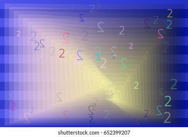 Number 2 Pattern Template Stock Vector (Royalty Free) 652399207 ...