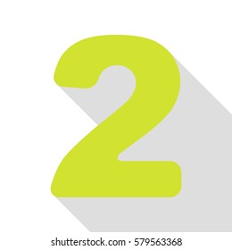 Number 2 Sign Design Template Elements Stock Vector (Royalty Free ...