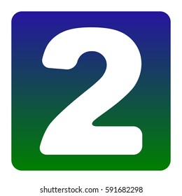 Number 2 Sign Design Template Elements Stock Vector (Royalty Free ...